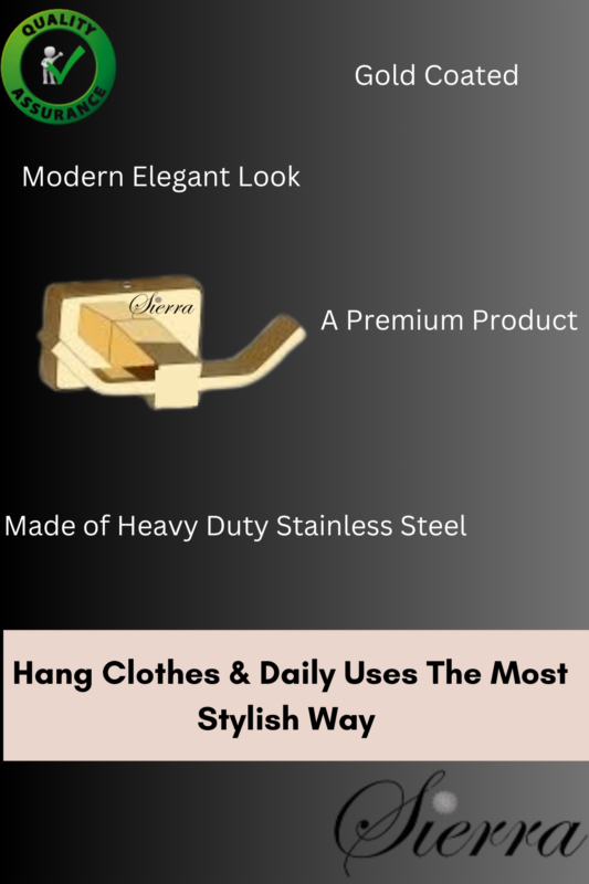 ASPIRE SQUARE GOLD (PVD) ROB HOOK - Sierra