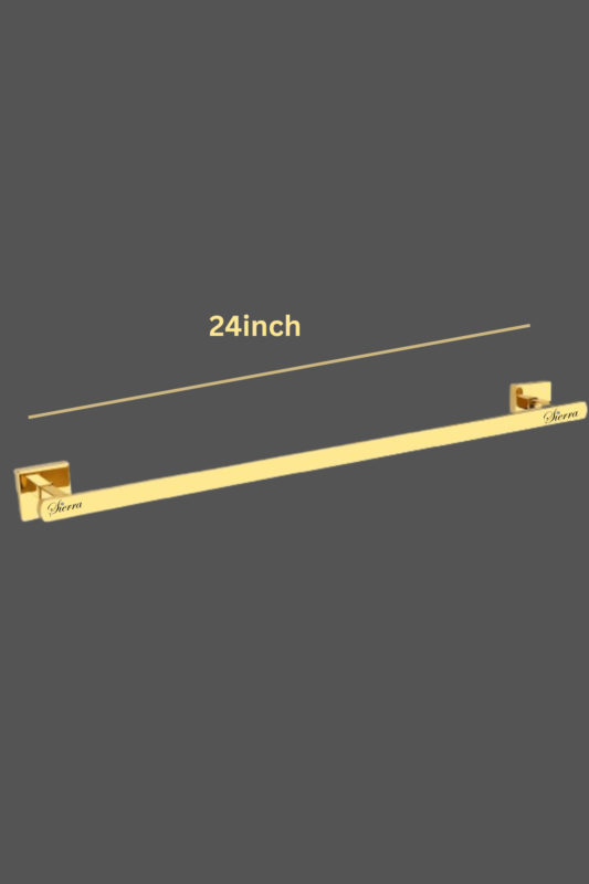 ASPIRE GOLD(PVD) SQUARE TOWEL ROD - Sierra