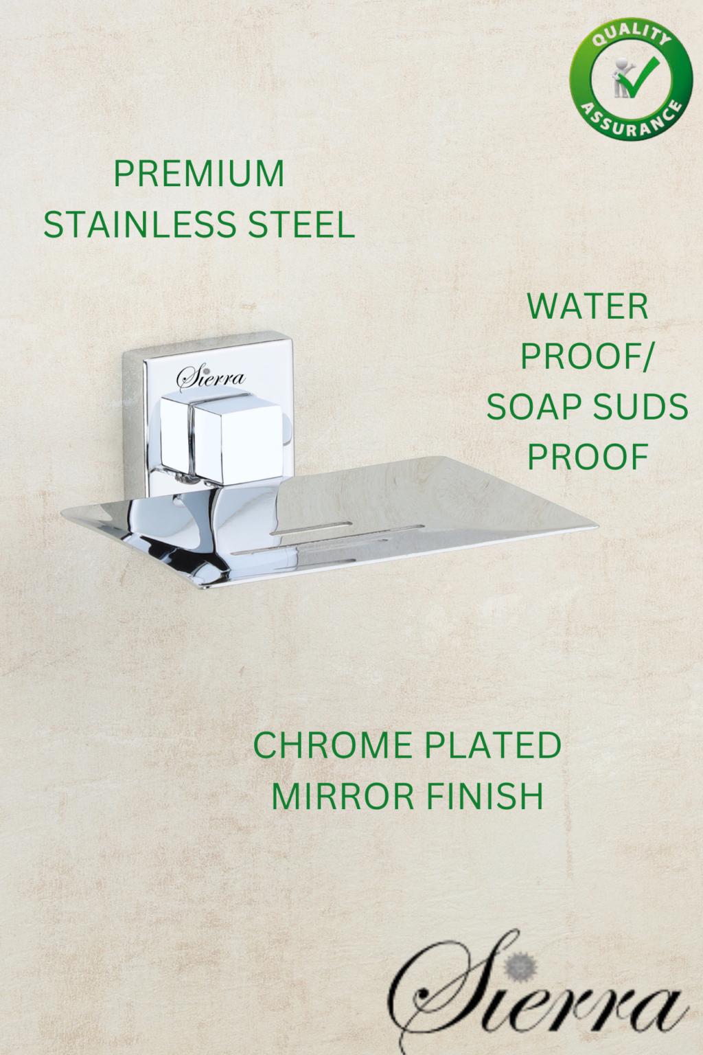 ASPIRE SQUARE SOAP DISH - Sierra